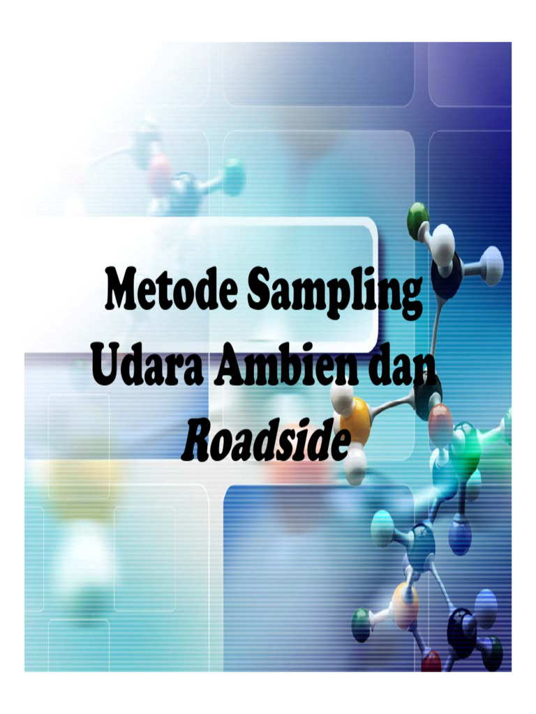 Paparan Metode Sampling Udara Ambien Dan Roadside | PDF