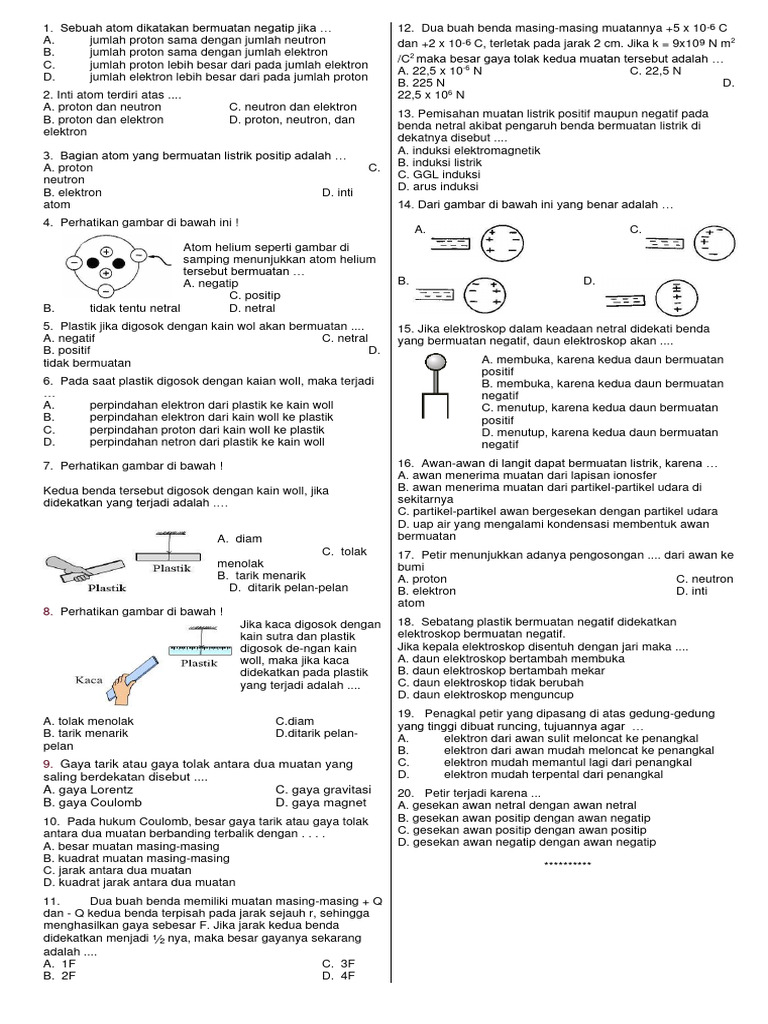 Soal Listrik Statis Dan Dinamis | PDF