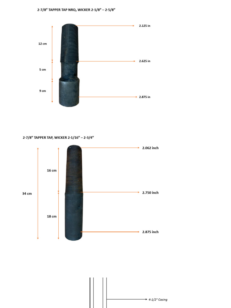 Taper Tap Specifications and Uses | PDF