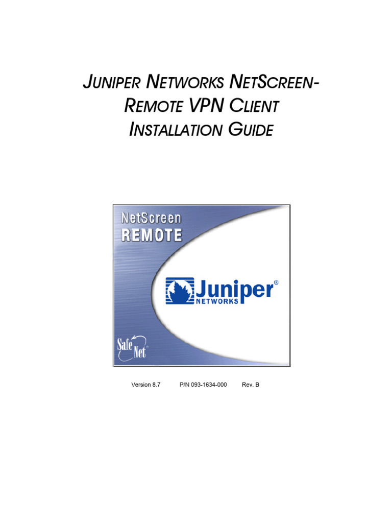 NSR VPN Install Guide v8.7 | PDF | Installation (Computer Programs) | Login