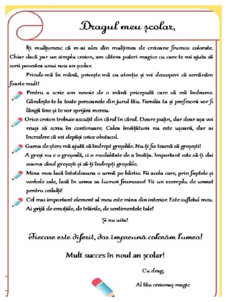 Dragul meu scolar | PDF
