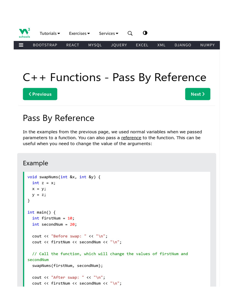 WWW W3schools Com CPP CPP - Function - Reference Asp | PDF | Parameter ... WWW W3schools Com CPP CPP - Function - Reference Asp | PDF | Parameter ...