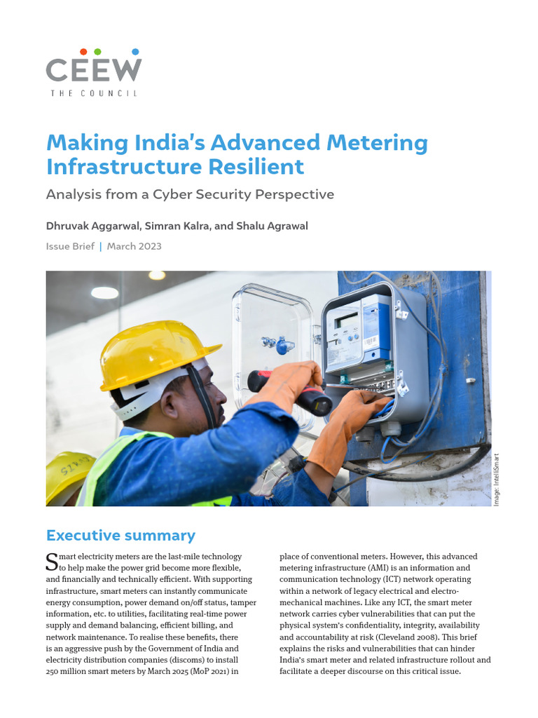 Electricity Power Grid Cyber Security Making Advanced Metering Infrastructure Resilient Pdf