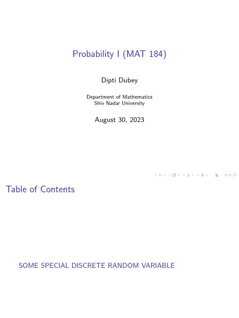 Lecture 4 - Fall 2023 | PDF | Random Variable | Statistical Theory