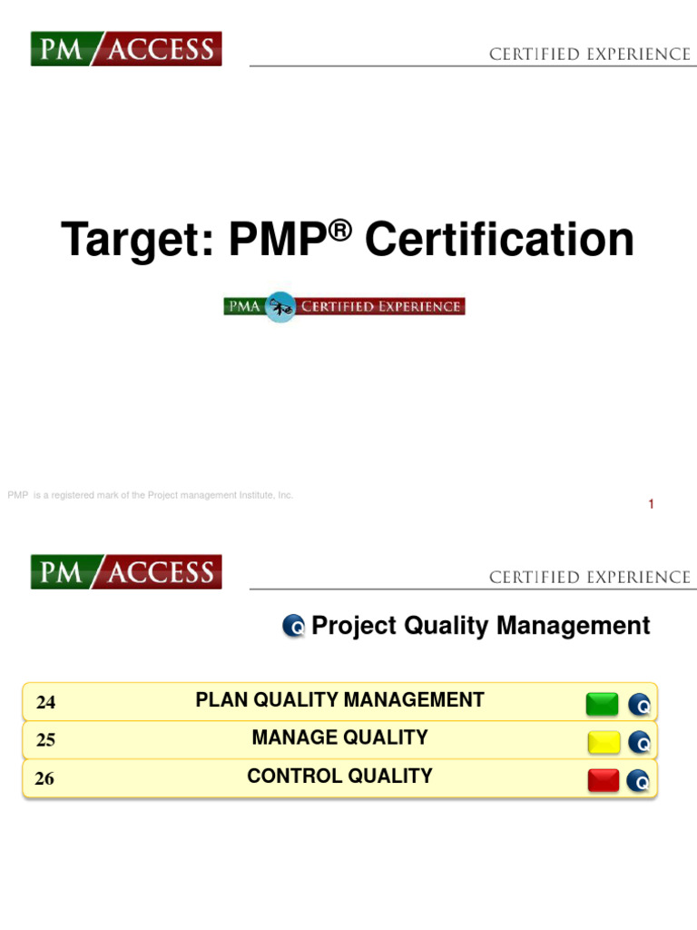 PMP s8 2020 v61 Quality | PDF | Project Management | Six Sigma
