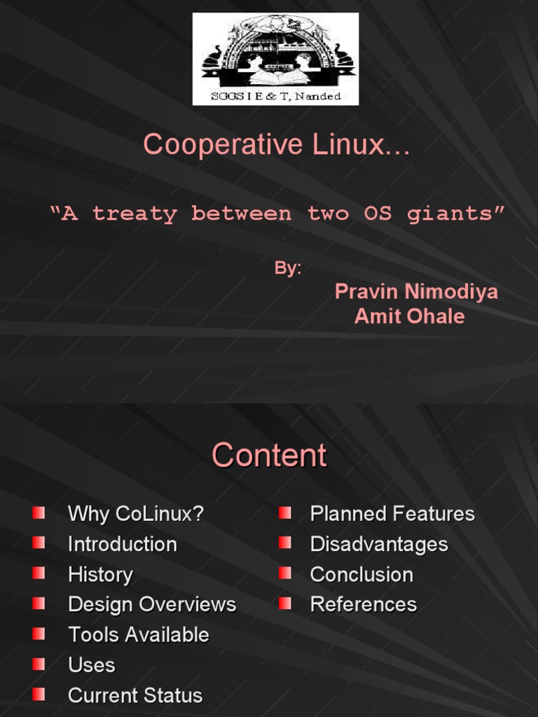 Colinux | PDF | Operating System Technology | Operating System
