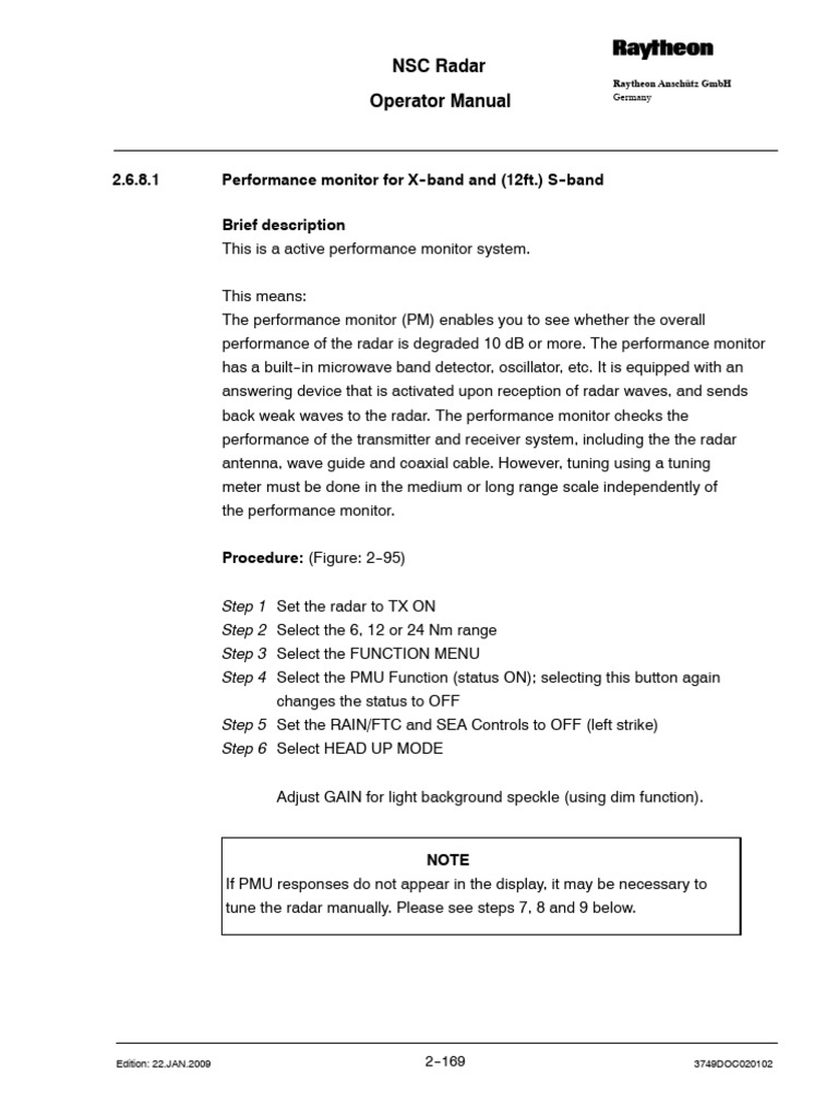 NCS 24 PM Test Procedure | PDF | Radar | Computer Monitor