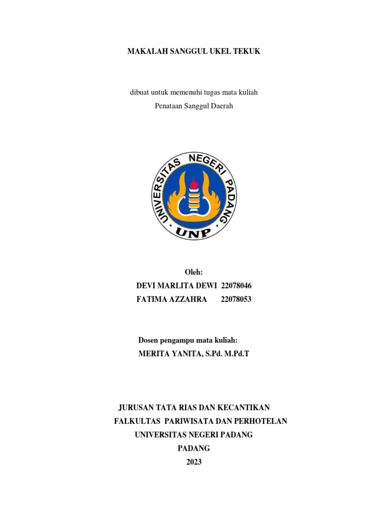 (PT 3) Klompk Makalah Sanggul Ukel Tekuk-2 | PDF