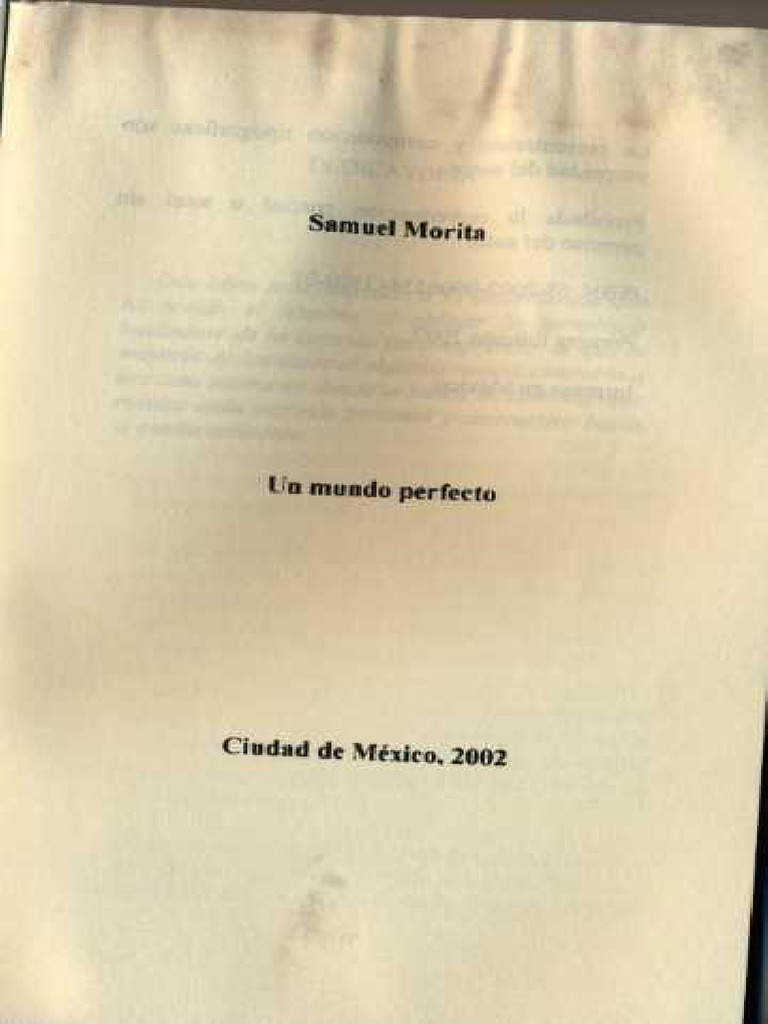 Un Mundo Perfecto | PDF