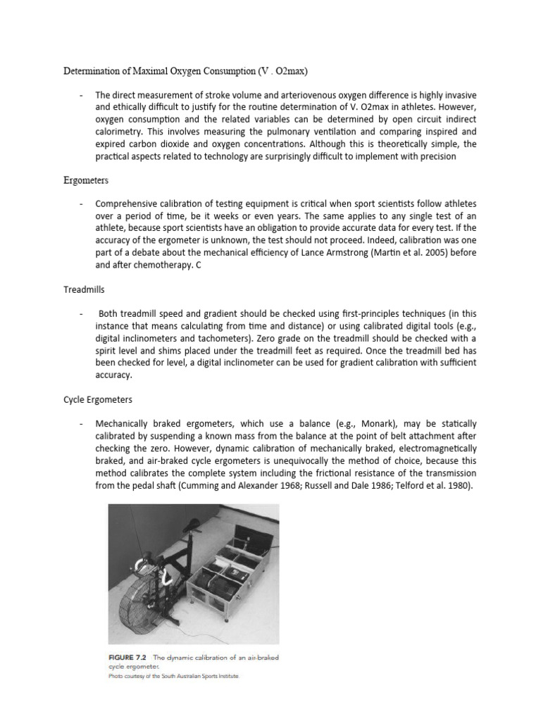 Determination of Maximal Oxygen Consumption | PDF | Calibration | Gases
