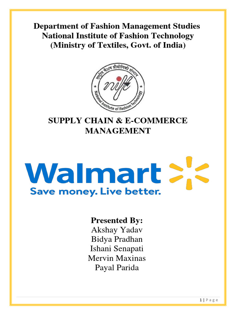 Walmart Report | PDF | Supply Chain | Walmart