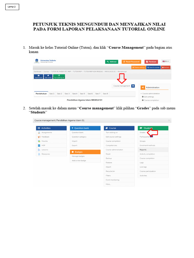 Ut - Dokumen - 2021 - Petunjuk Teknis Mengunduh Dan Menyajikan Nilai | PDF | Komputer