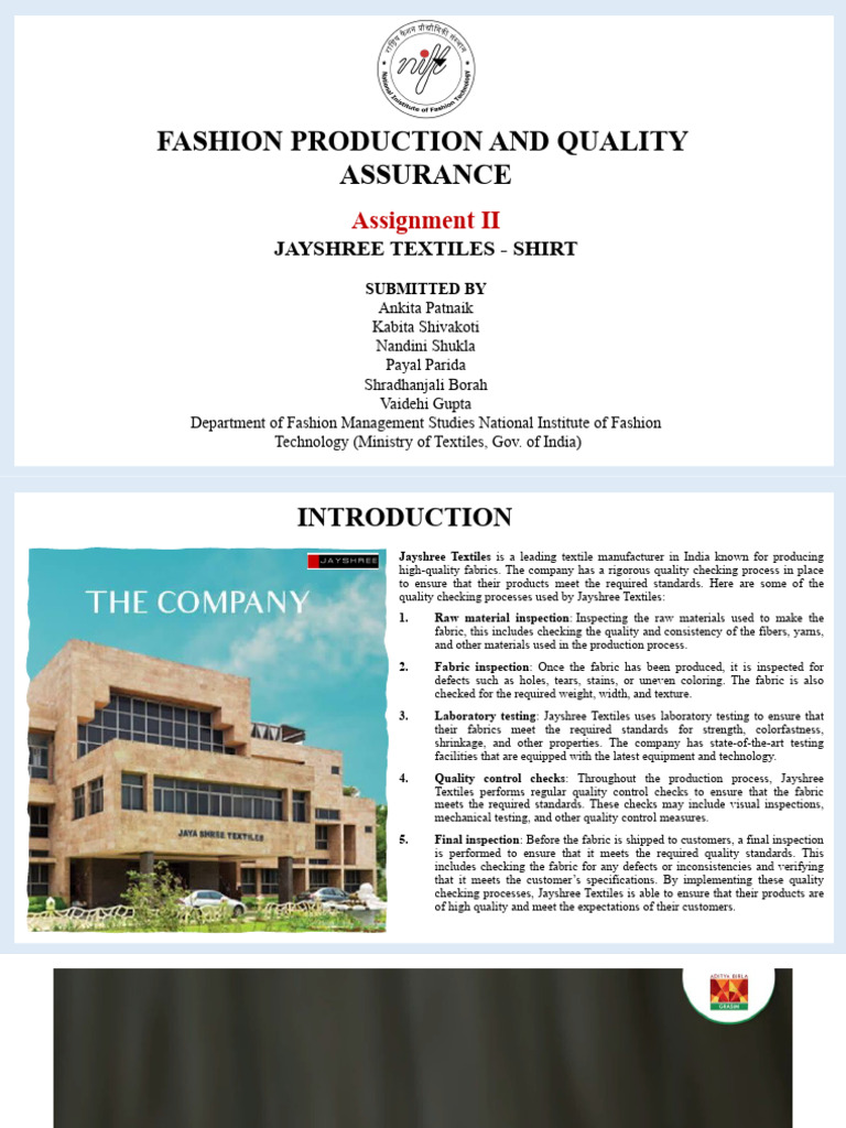 Jayashree Textile | PDF | Textiles | Linens