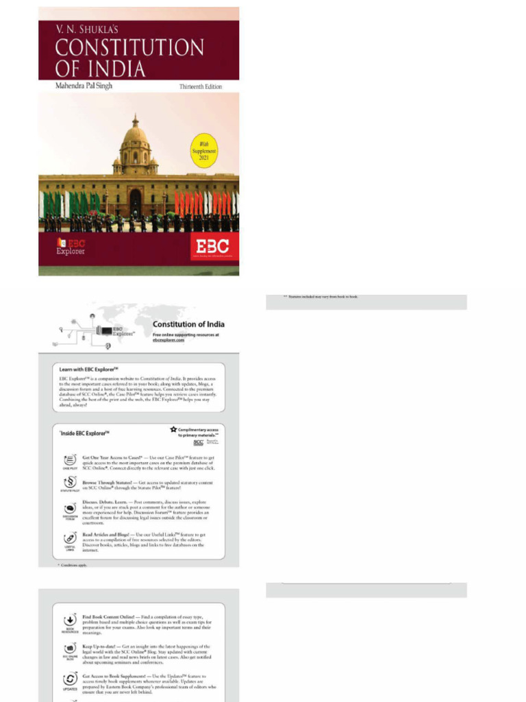 VN Shukla's Constitution of India by Mahendra Pal Singh | PDF