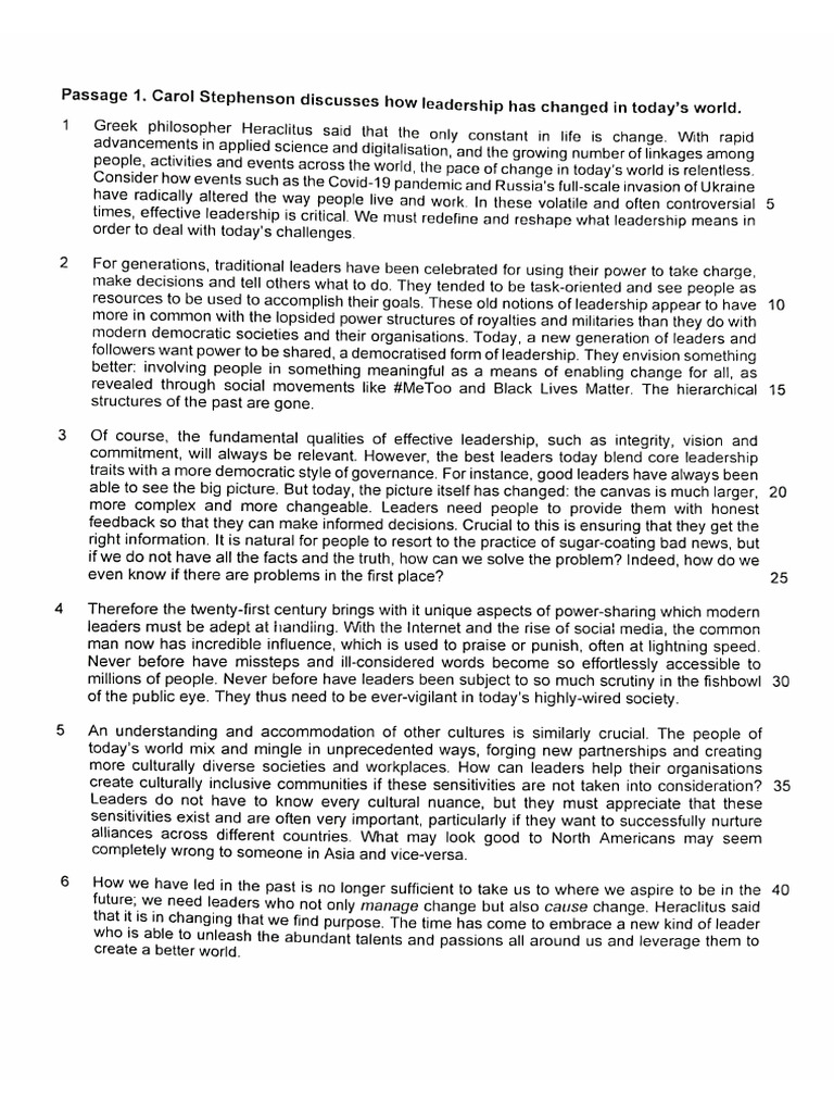 Hci 2023 J1 Mye (P2) | PDF