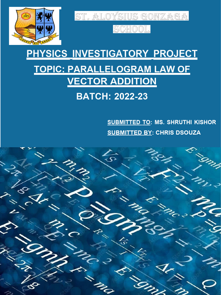 Physics Investigative Project (Final) | PDF | Euclidean Vector | Force