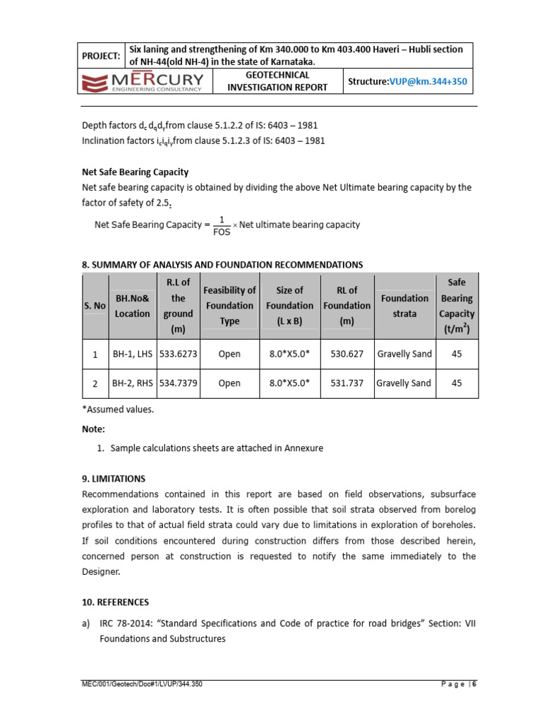 Sample GT 1 | PDF | Geotechnical Engineering | Applied And Interdisciplinary Physics