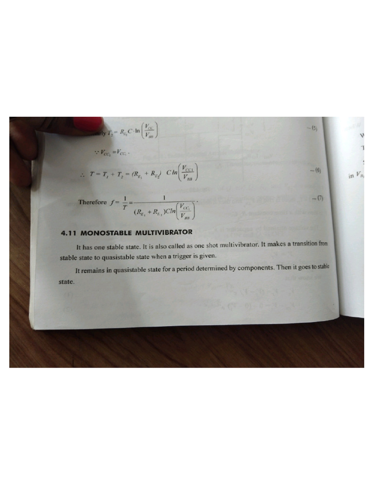 Mono Stable Mulitivibrator | PDF