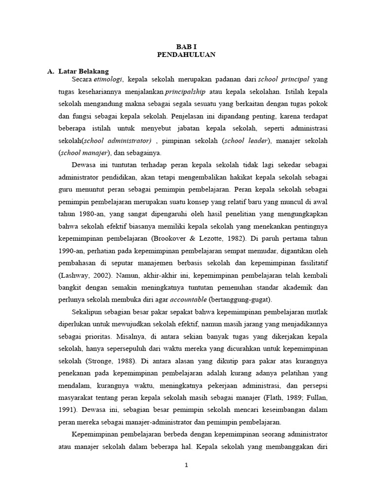 Program Kerja Kepala Sekolah SDN 17 LND | PDF Program Kerja Kepala Sekolah SDN 17 LND | PDF