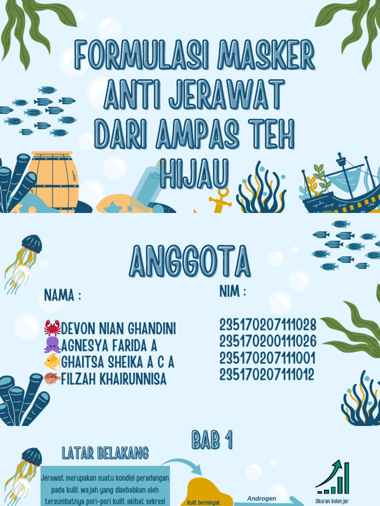 Formulasi Masker Anti Jerawat Dari Ampas Teh Hijau | PDF