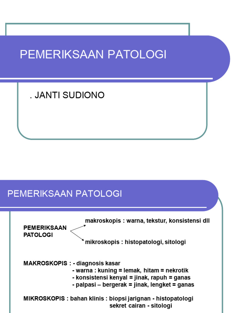 Pemeriksaan Patolog | PDF