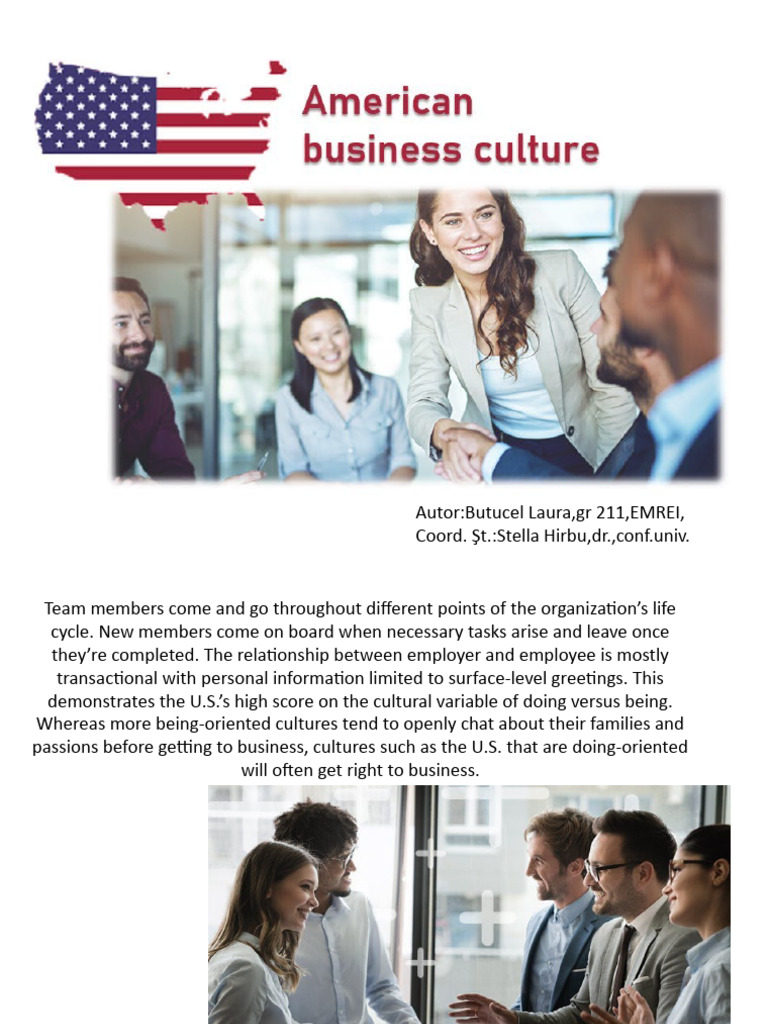 American Business Culture | PDF | Human Communication | Behavioural Sciences