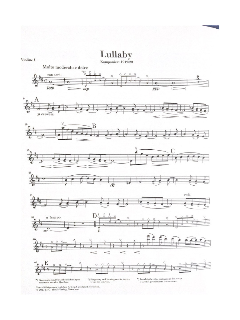 Lullaby Violin 2 | PDF