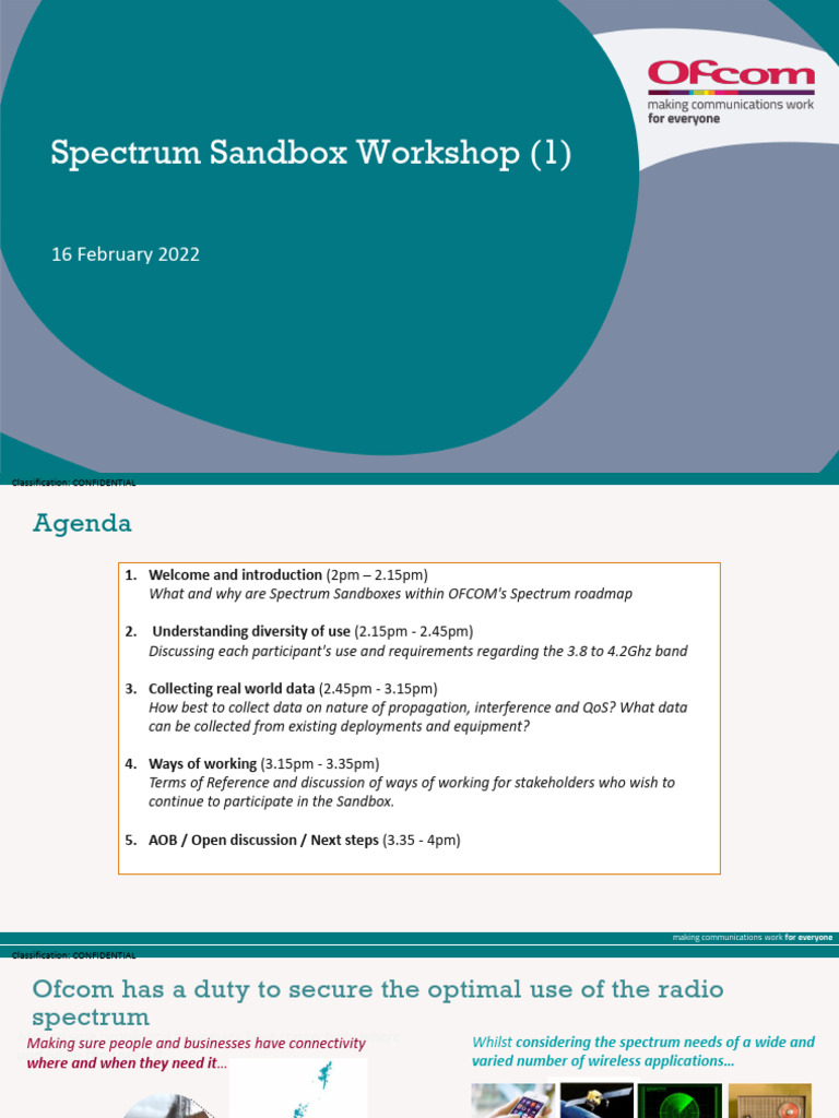 Spectrum-Sandbox-Presentation | PDF | Radio Spectrum | Quality Of Service