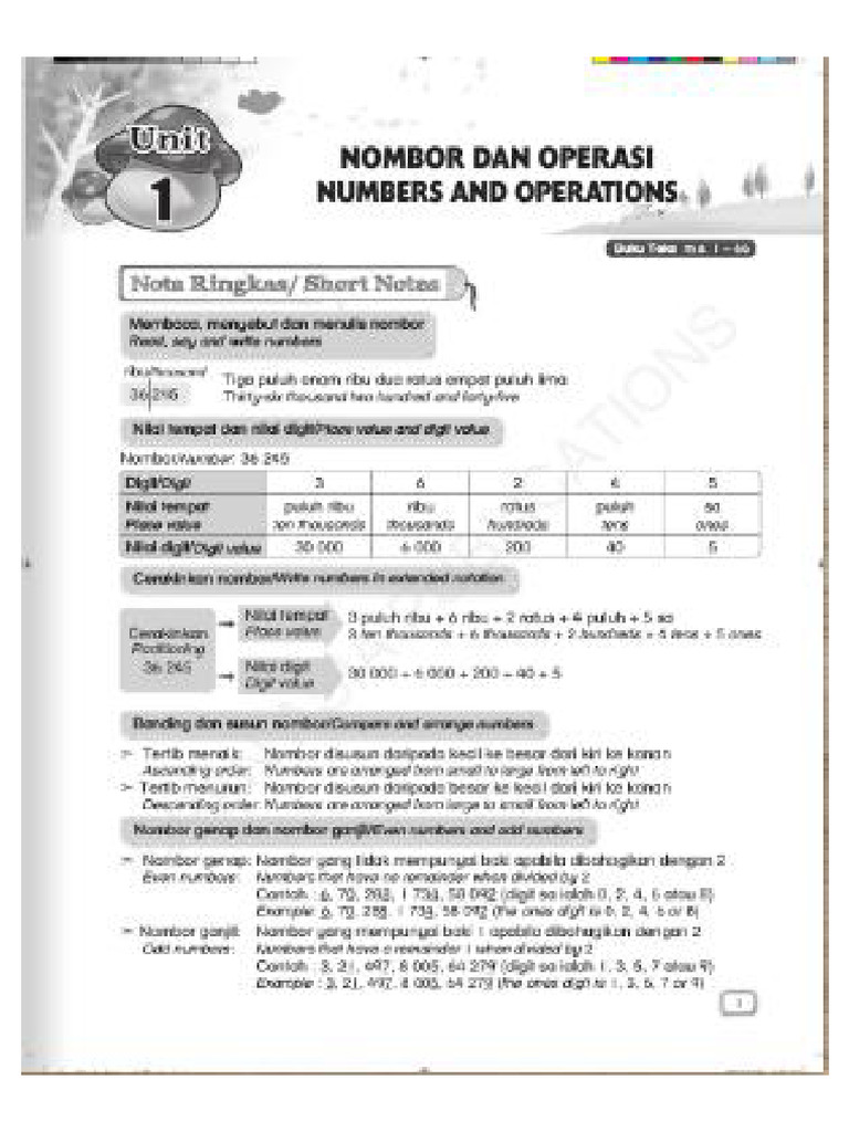 Unit 1 Page 1 Test | PDF