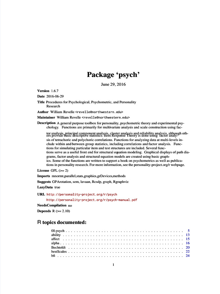 PDF Psych Manual Compress | PDF | Factor Analysis | Statistics