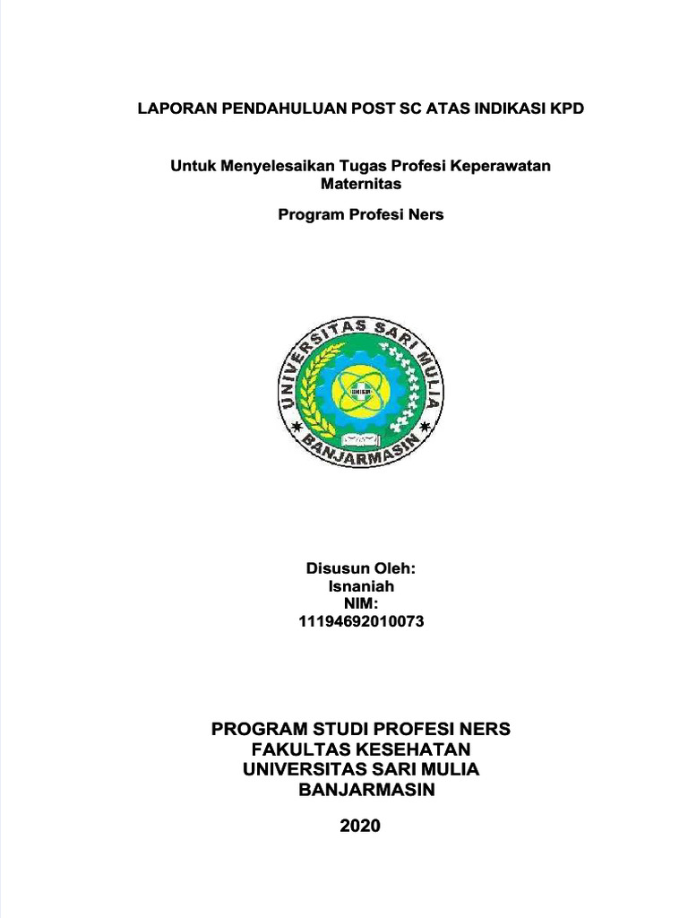 PDF LP Post SC Atas Indikasi KPD - Compress | PDF