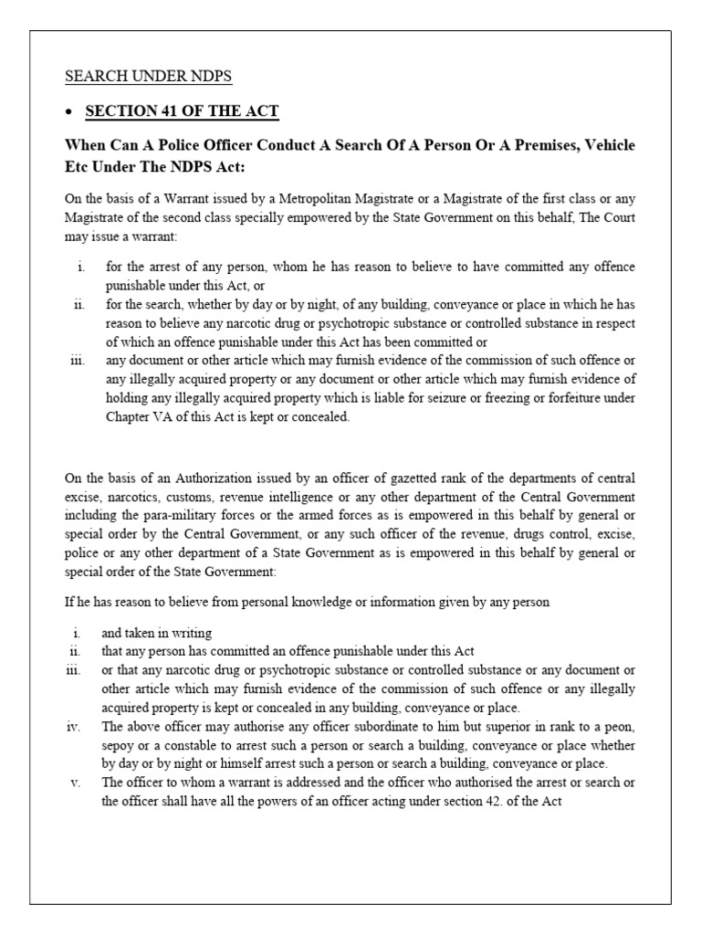 CHARU 204 ORG CRIMES - Removed | PDF | Search Warrant | Prohibition Of Drugs