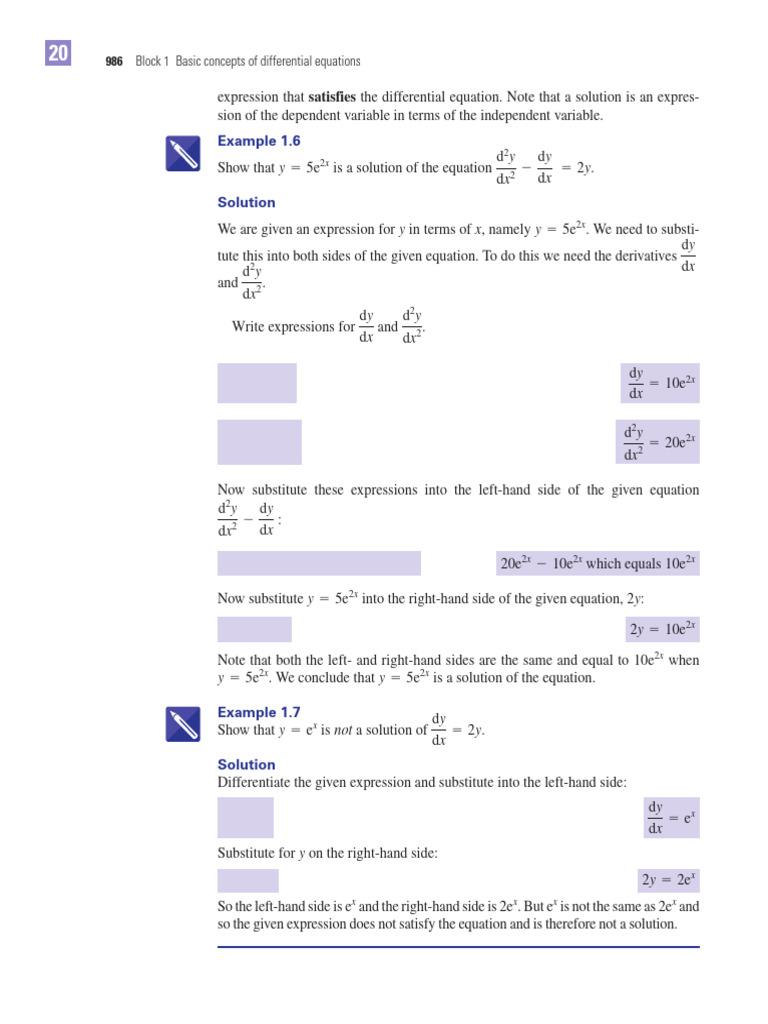 Mathematics For Engineers PDF Ebook-1011-1015 | PDF | Equations | Ordinary Differential Equation