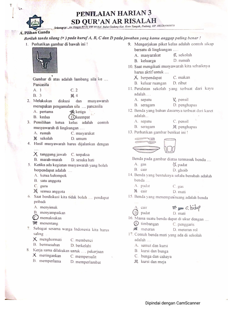 SOAL PH TEMA 3 | PDF