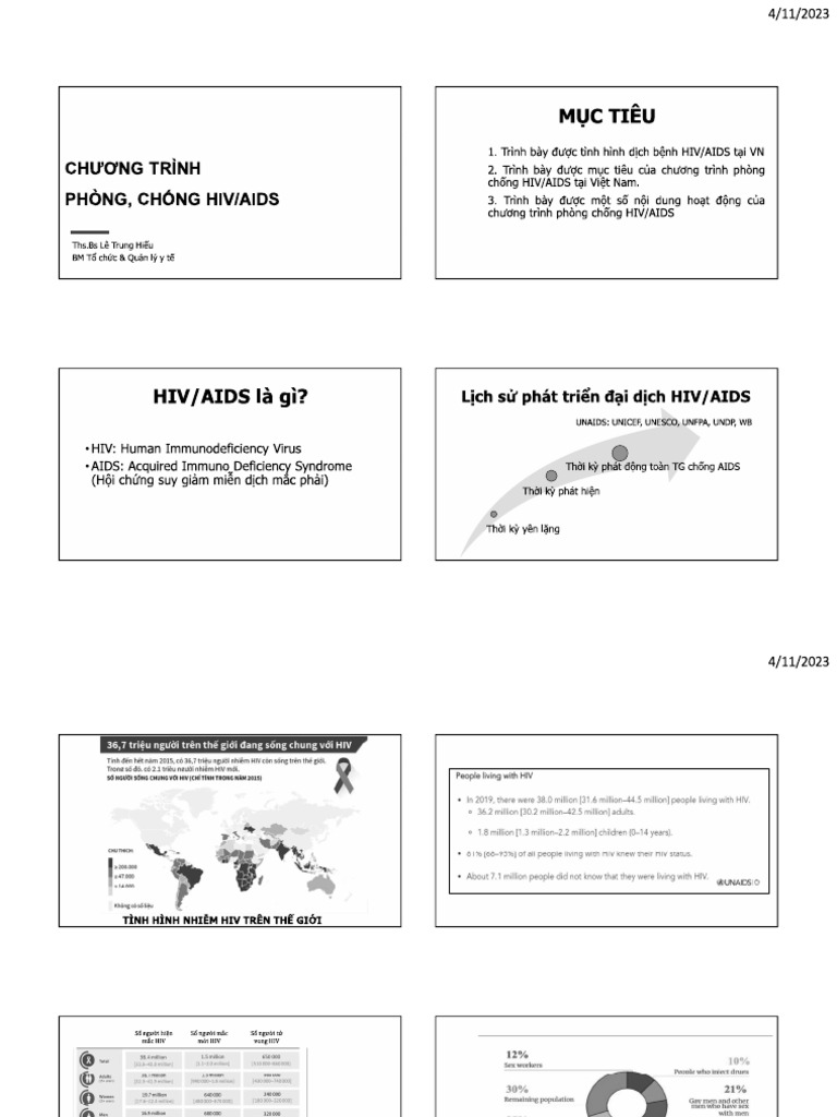 BG Chuong Trình PC HIV - AIDS | PDF