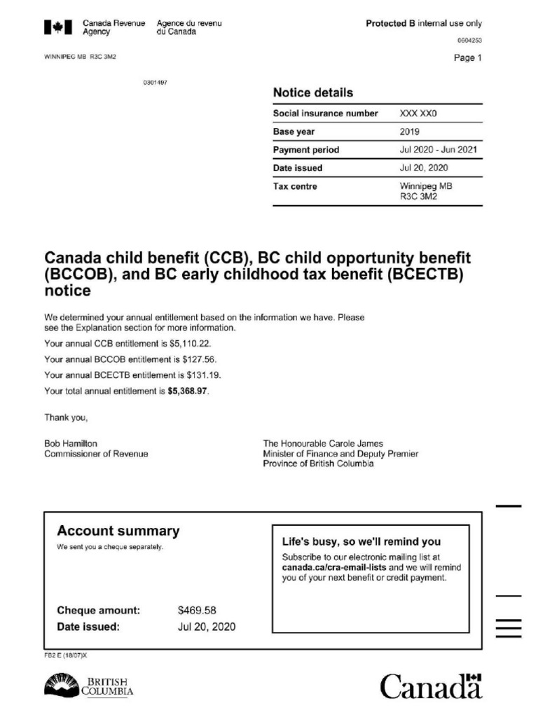 CCB Annual Notice Sample | PDF
