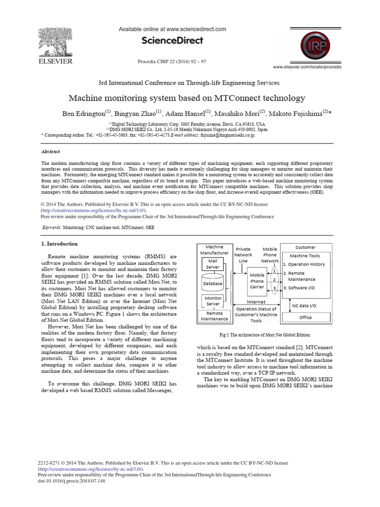 MTConnect for Machine Monitoring | PDF | Computer Network | Internet