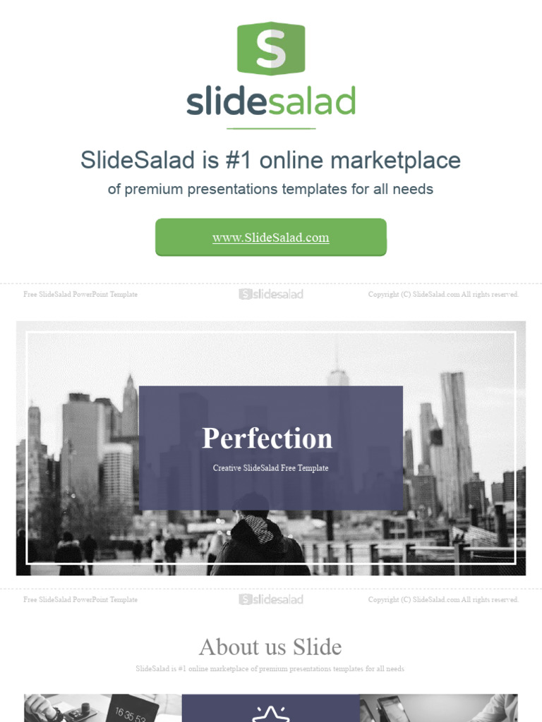 Perfection Free PowerPoint Template | PDF | Microsoft Power Point | All ...