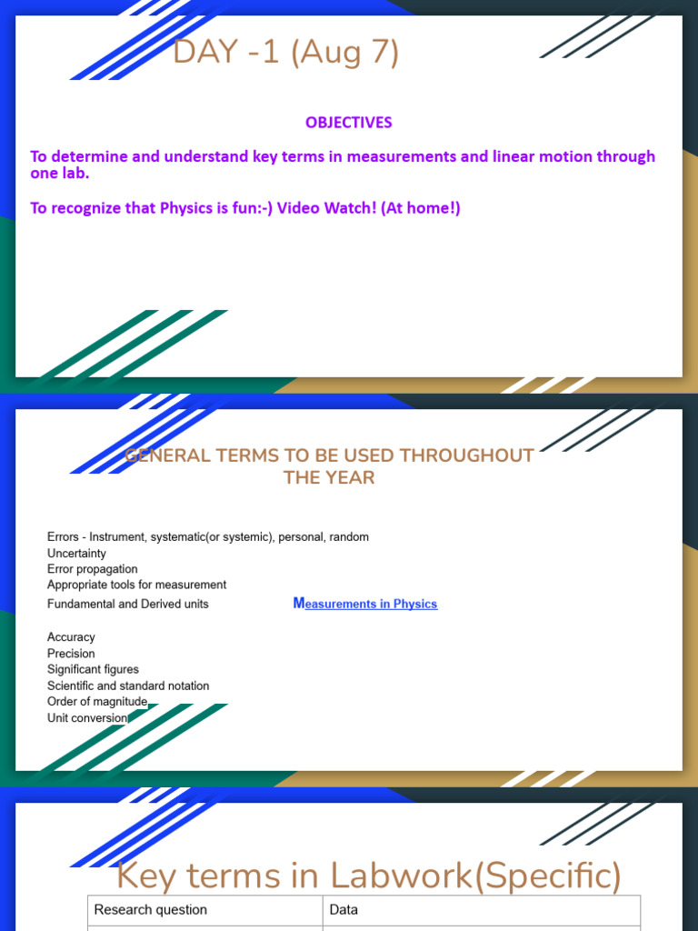 SEMESTER 1 LESSON SLIDES | PDF | Velocity | Acceleration