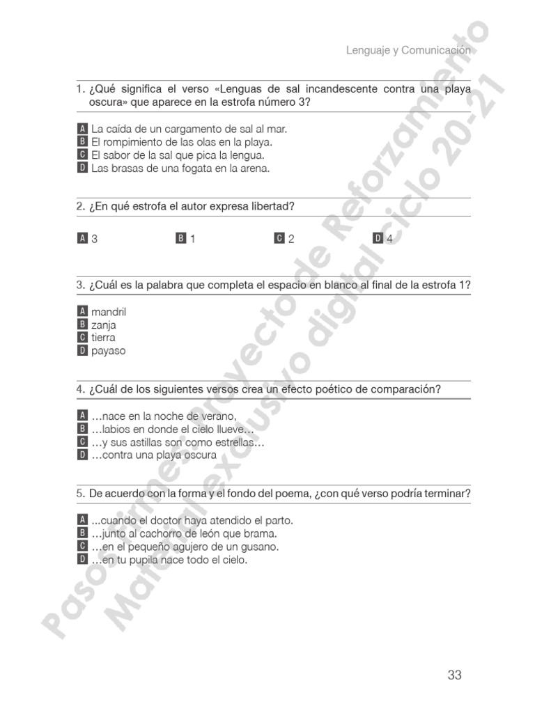 Comprension Lectora 22-26 | PDF Comprension Lectora 22-26 | PDF