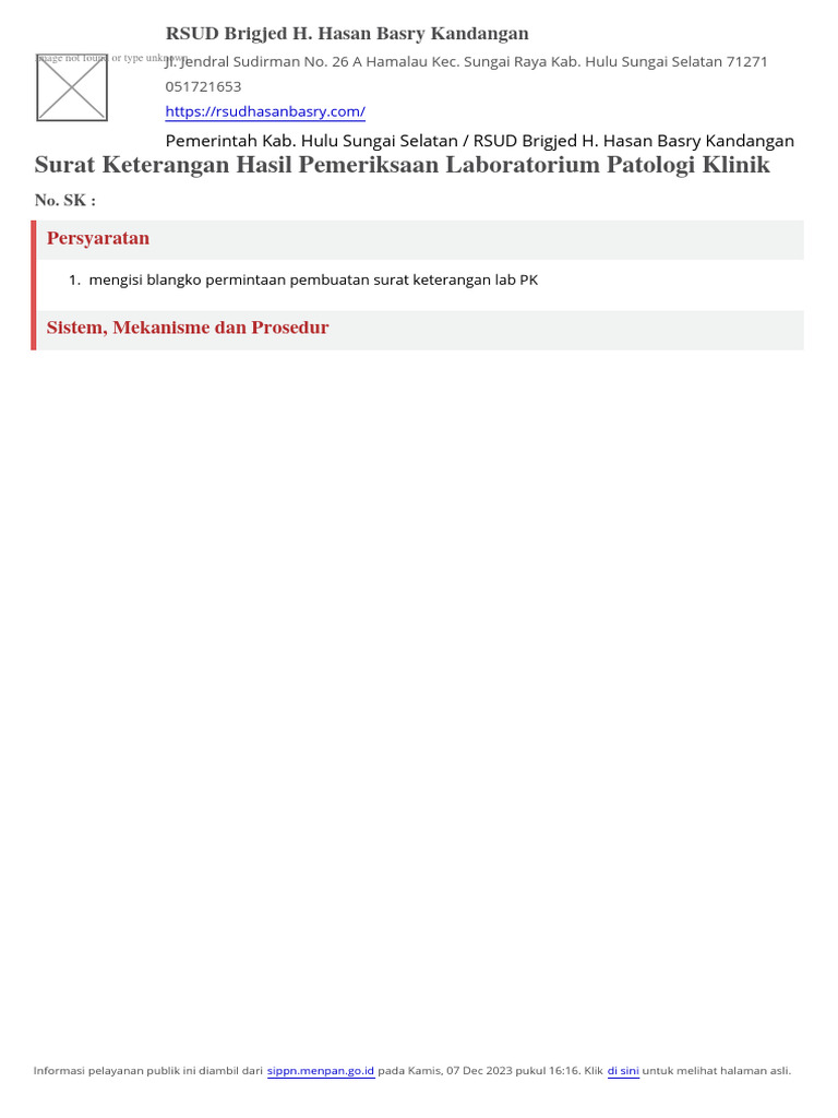 Unduh Standar Pelayanan - Surat Keterangan Hasil Pemeriksaan ...