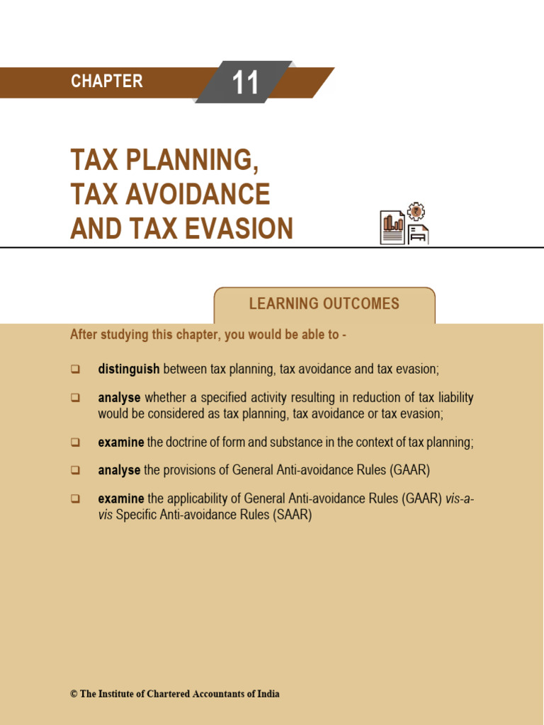 Tax Planning vs. Avoidance and Evasion | PDF | Tax Avoidance | Taxes