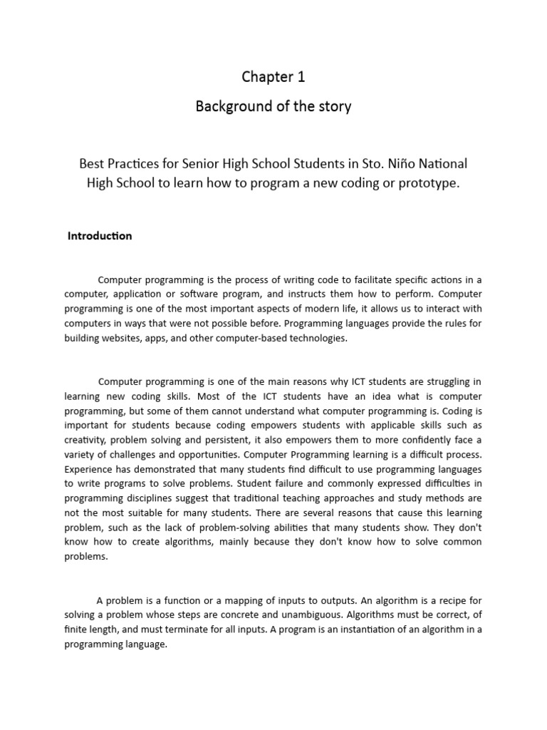 Chapter 1 | PDF | Computer Programming | Programming Language Chapter 1 | PDF | Computer Programming | Programming Language