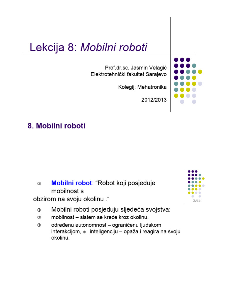 Mobilni Roboti | PDF