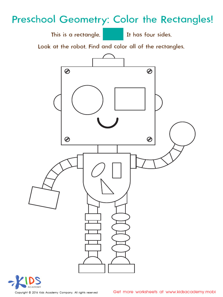 Preschool Geometry Worksheet | PDF