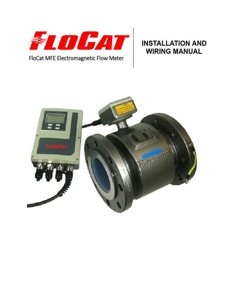 FloCat MFE InstallV2 | Download Free PDF | Flow Measurement | Power Supply