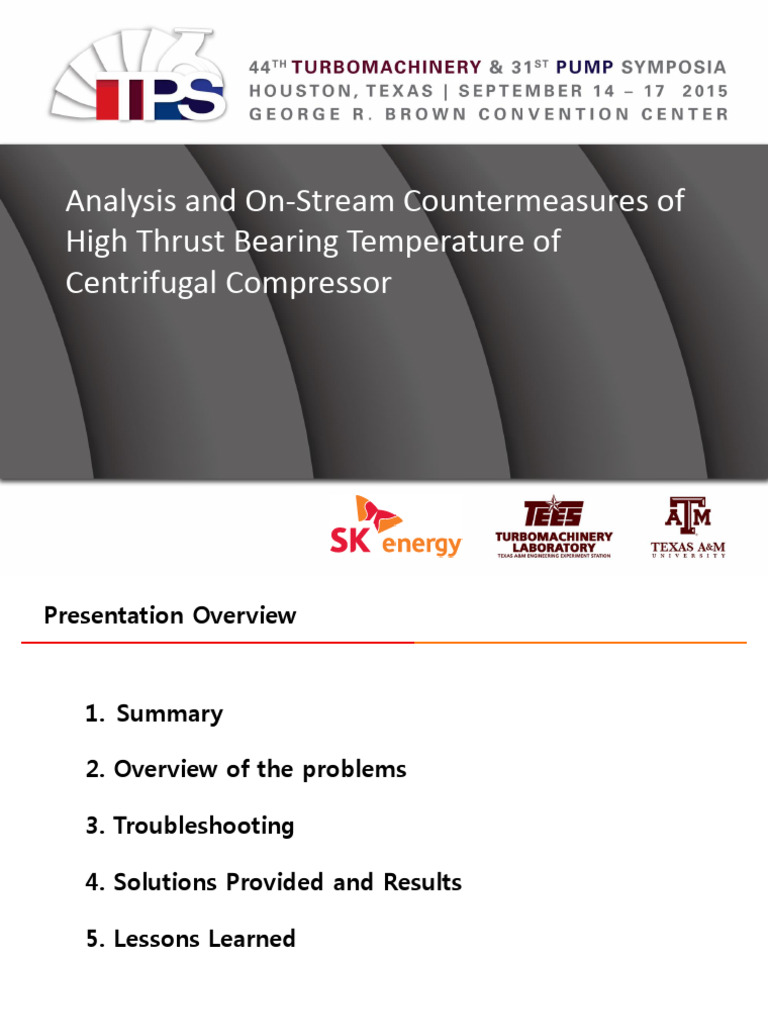 High Thrust Bearing Temperature of Centrifugal Compressor 1701931178 ...