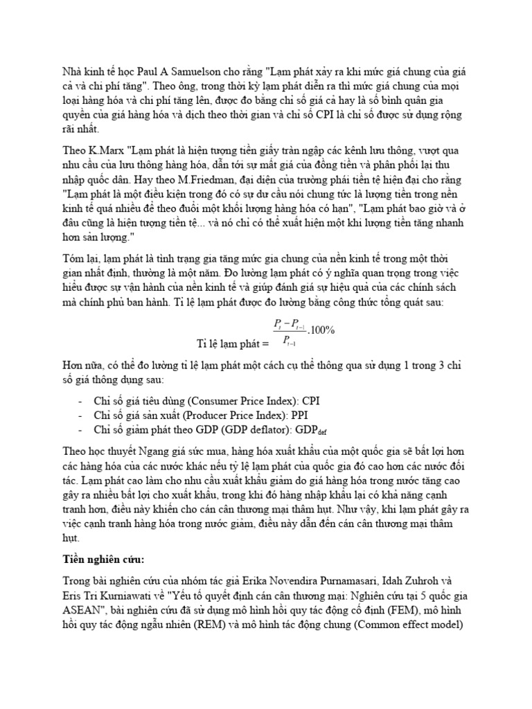 Nhà Kinh Tế Học Paul a Samuelson Cho Rằng | PDF