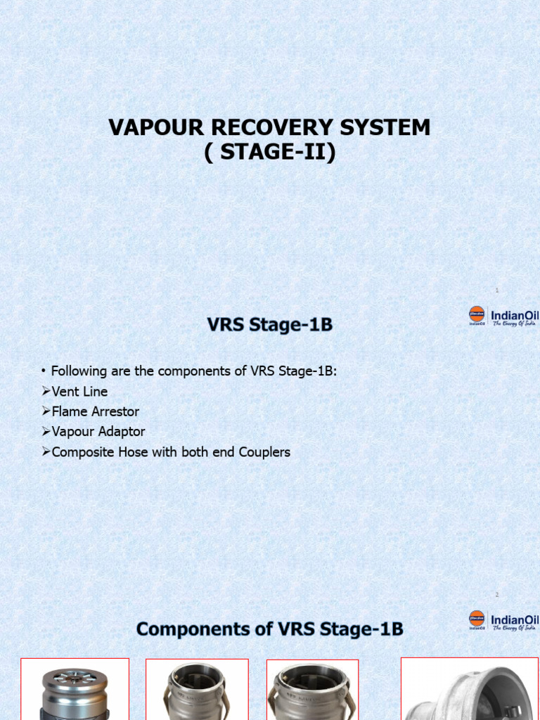 Presentation On VRS | PDF | Gas Technologies | Tools
