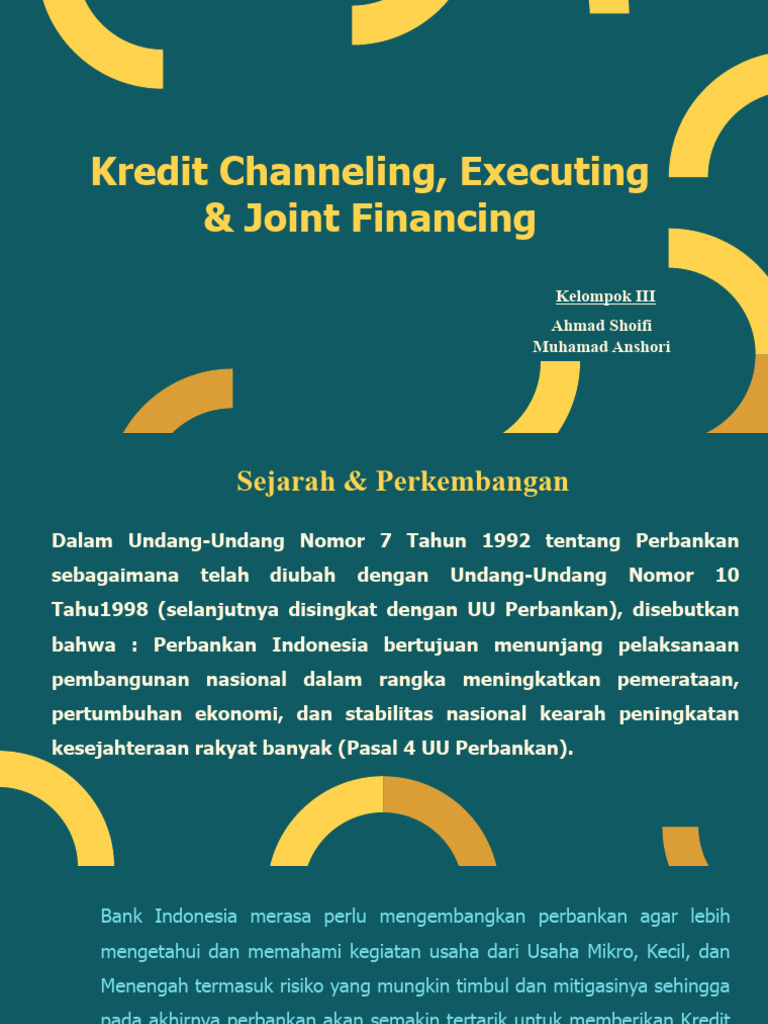 Kredit Channeling dan Pembiayaan UMKM | PDF | Pengelolaan Keuangan ...